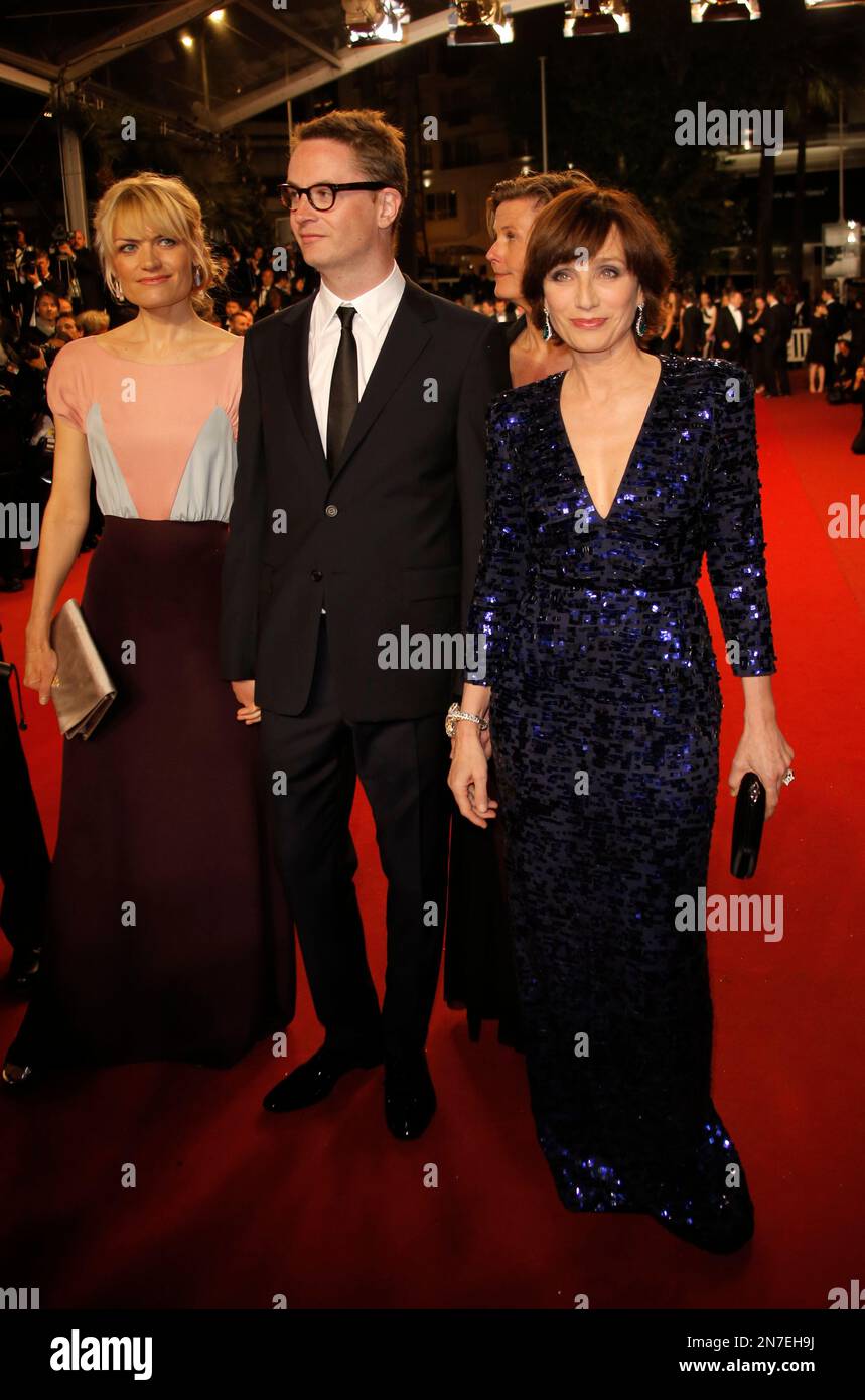 From right, actress Kristin Scott Thomas, director Nicolas Winding Refn ...