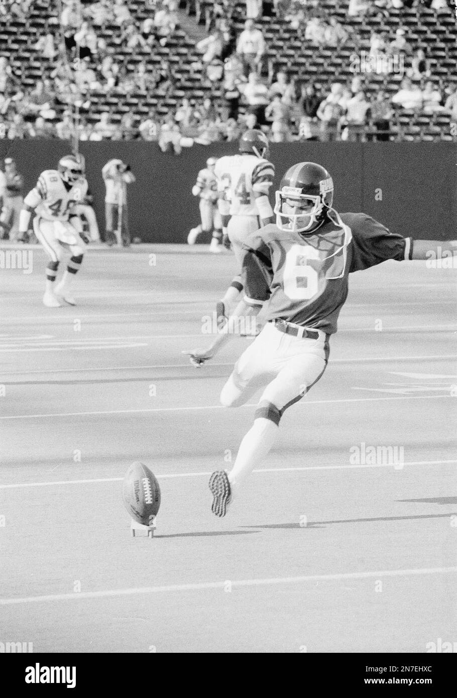 Ali Haji-Sheikh is shown during game between the Eagles and the Giants ...