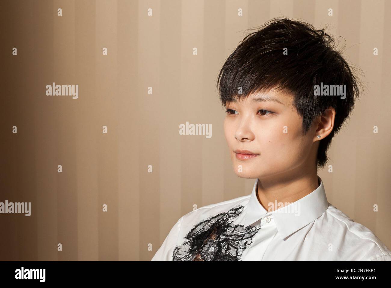 Singer and actress Li Yu Chun poses for portraits at the 66th ...