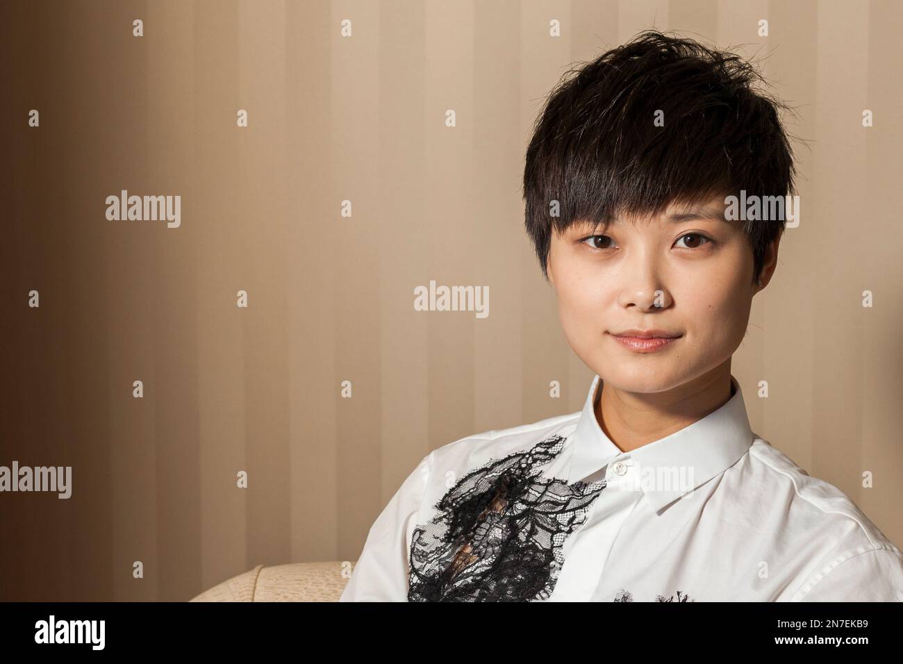 Singer and actress Li Yu Chun poses for portraits at the 66th ...