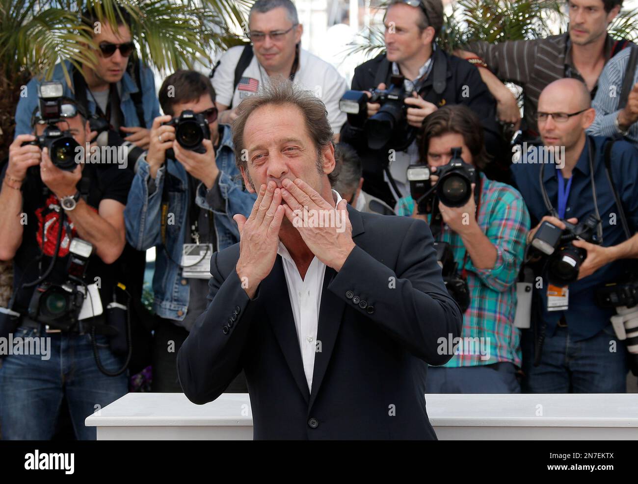 Actor Vincent Lindon poses for photographers during a photo call for ...