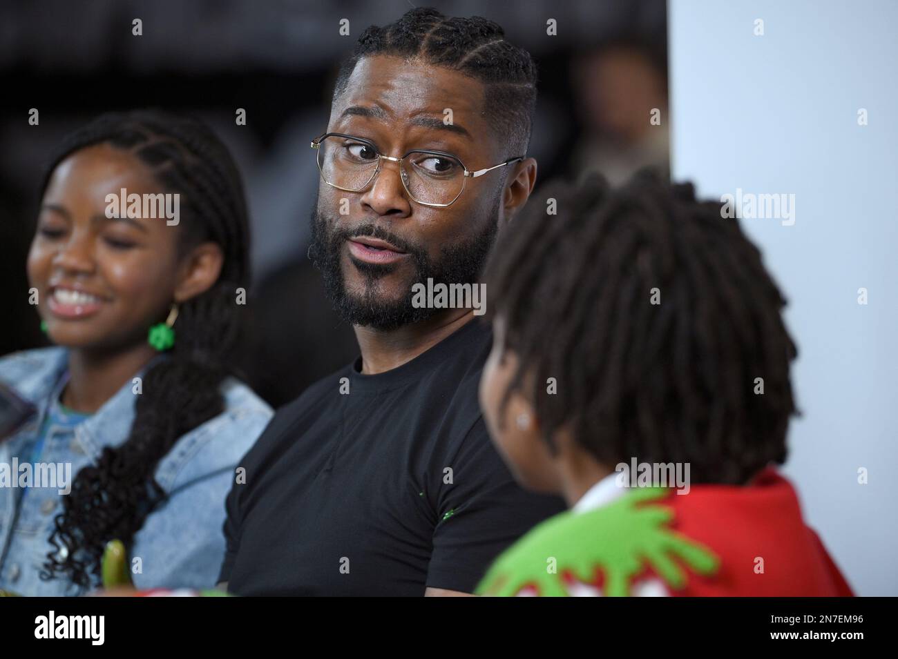 Phoenix, USA. 10th Feb, 2023. TV host and former NFL player Nate Burleson seen at the ...