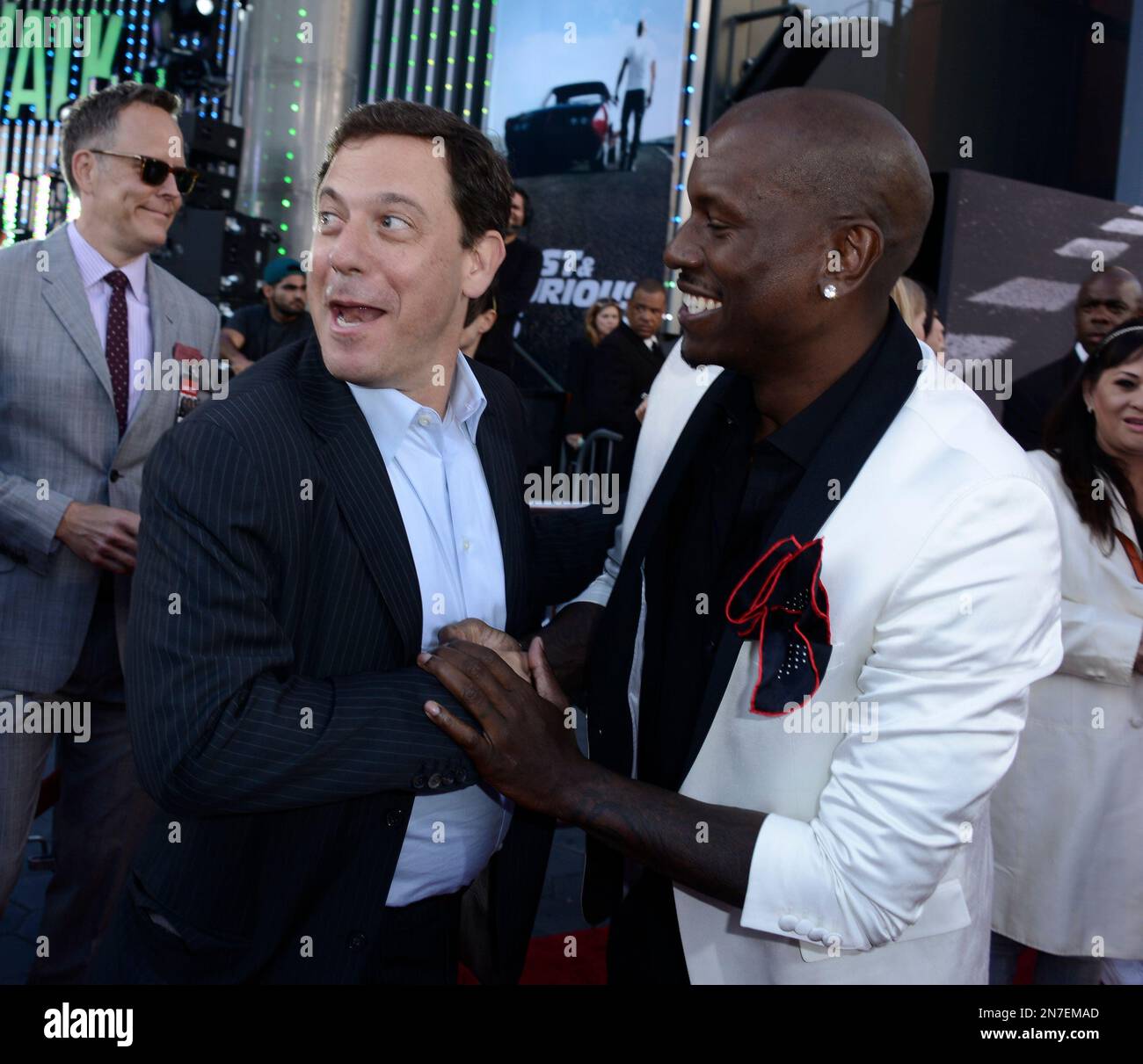 Actor Tyrese Gibson, right, and Universal Pictures Chairman Adam ...