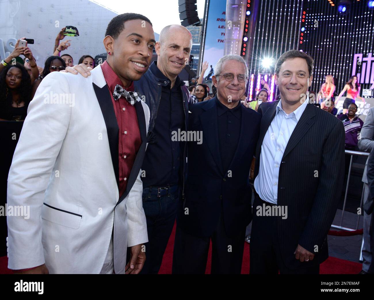 Rapper Ludacris, left, producer Neil Moritz, left, Universal Studios ...