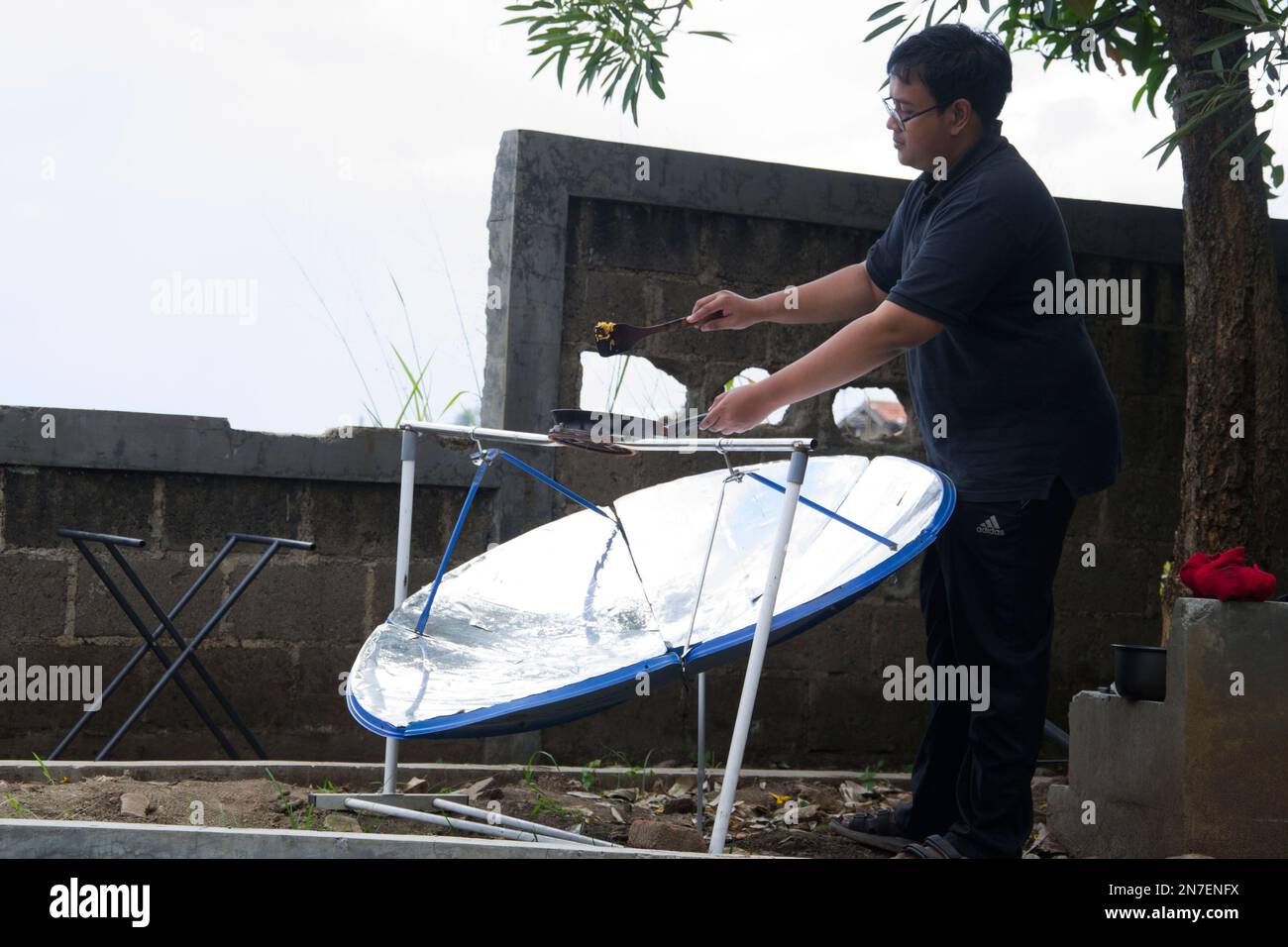 Ibrahim Rasyid, a student at the ITB School of Management Business is ...