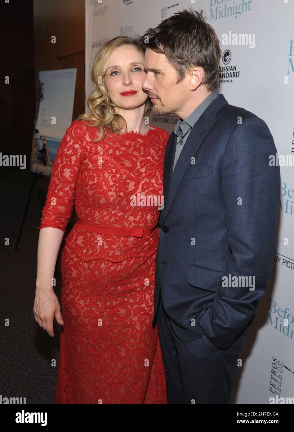 Julie Delpy, left, and Ethan Hawke attend the Sony PIctures Classics ...