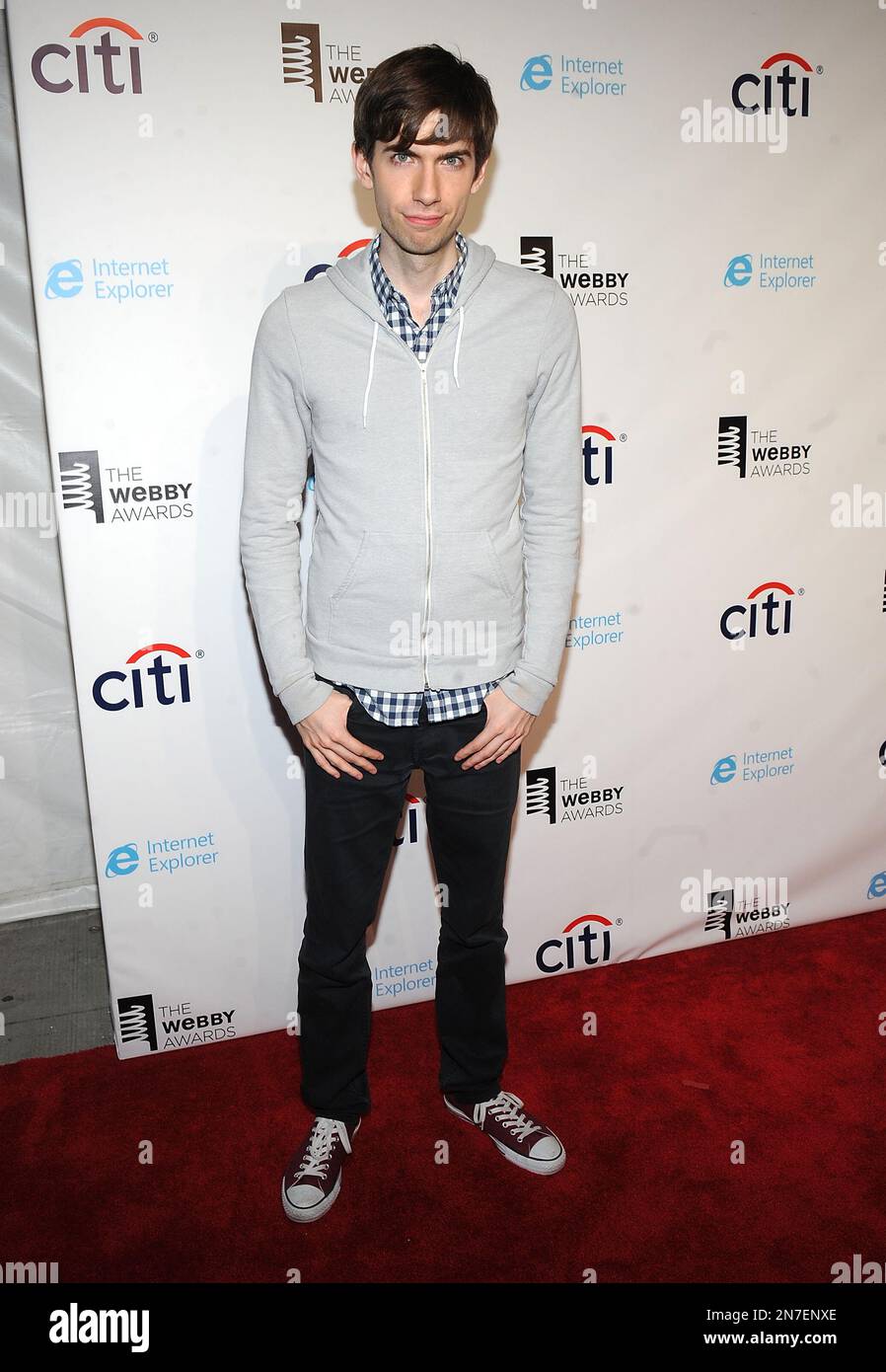 David Karp arrives at the 17th Annual Webby Awards at Cipriani Wall ...