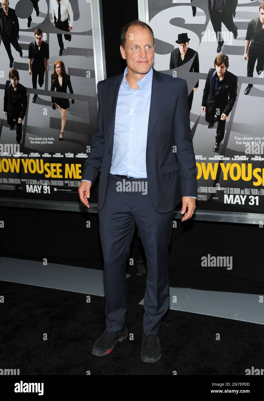 Actor Woody Harrelson attends the "Now You See Me" premiere at AMC ...