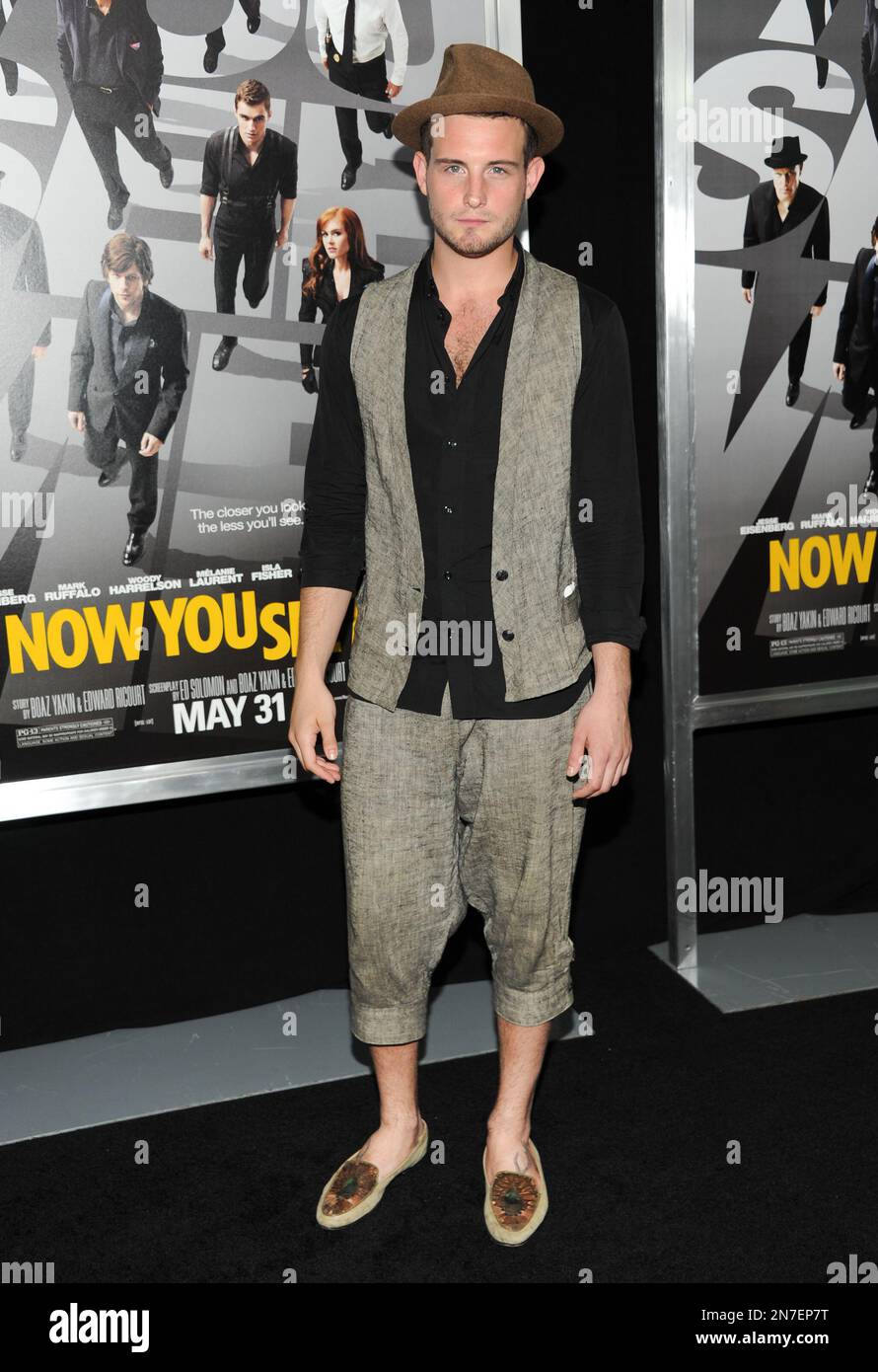 Actor Nico Tortorella attends the "Now You See Me" premiere at AMC ...
