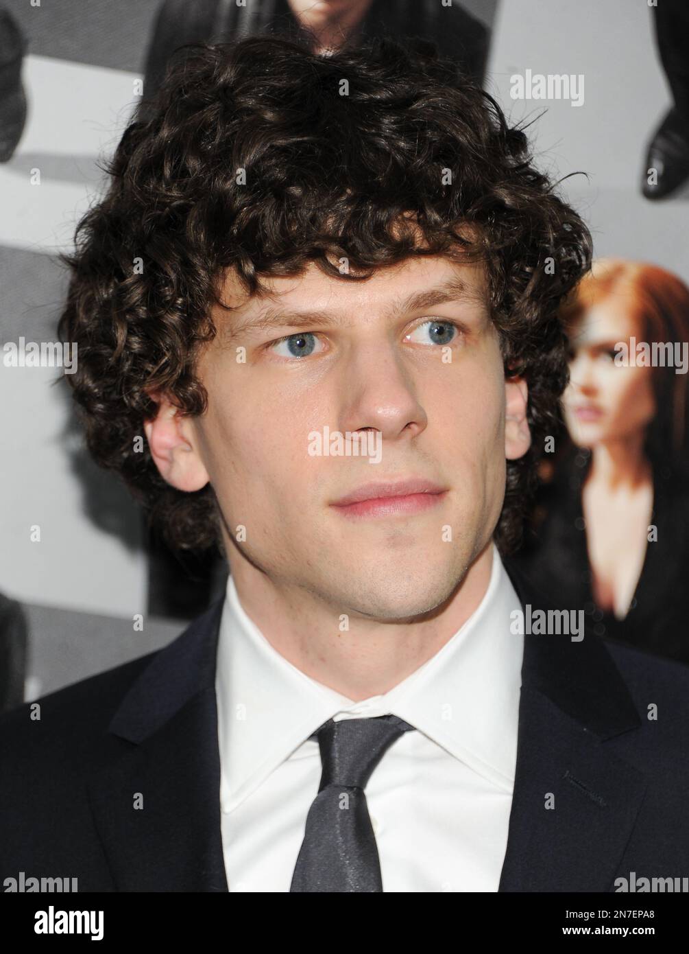 Actor Jesse Eisenberg attends the "Now You See Me" premiere at AMC ...