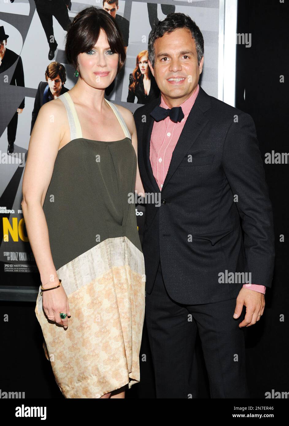 Actor Mark Ruffalo, right, and his wife, Sunrise Coigney, attend the ...