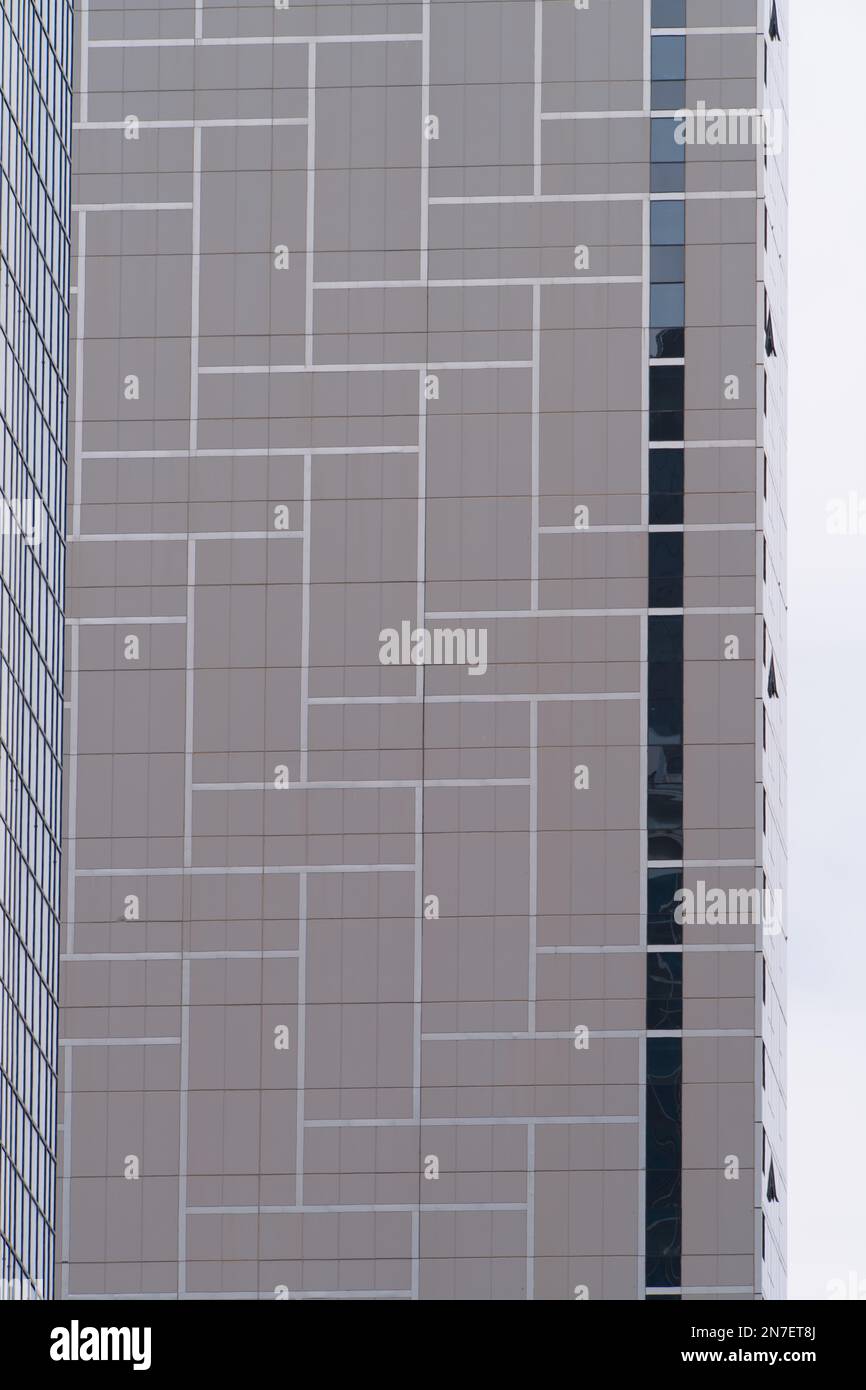 Abstract building blocks, shapes and patterns, exterior view, Melbourne ...