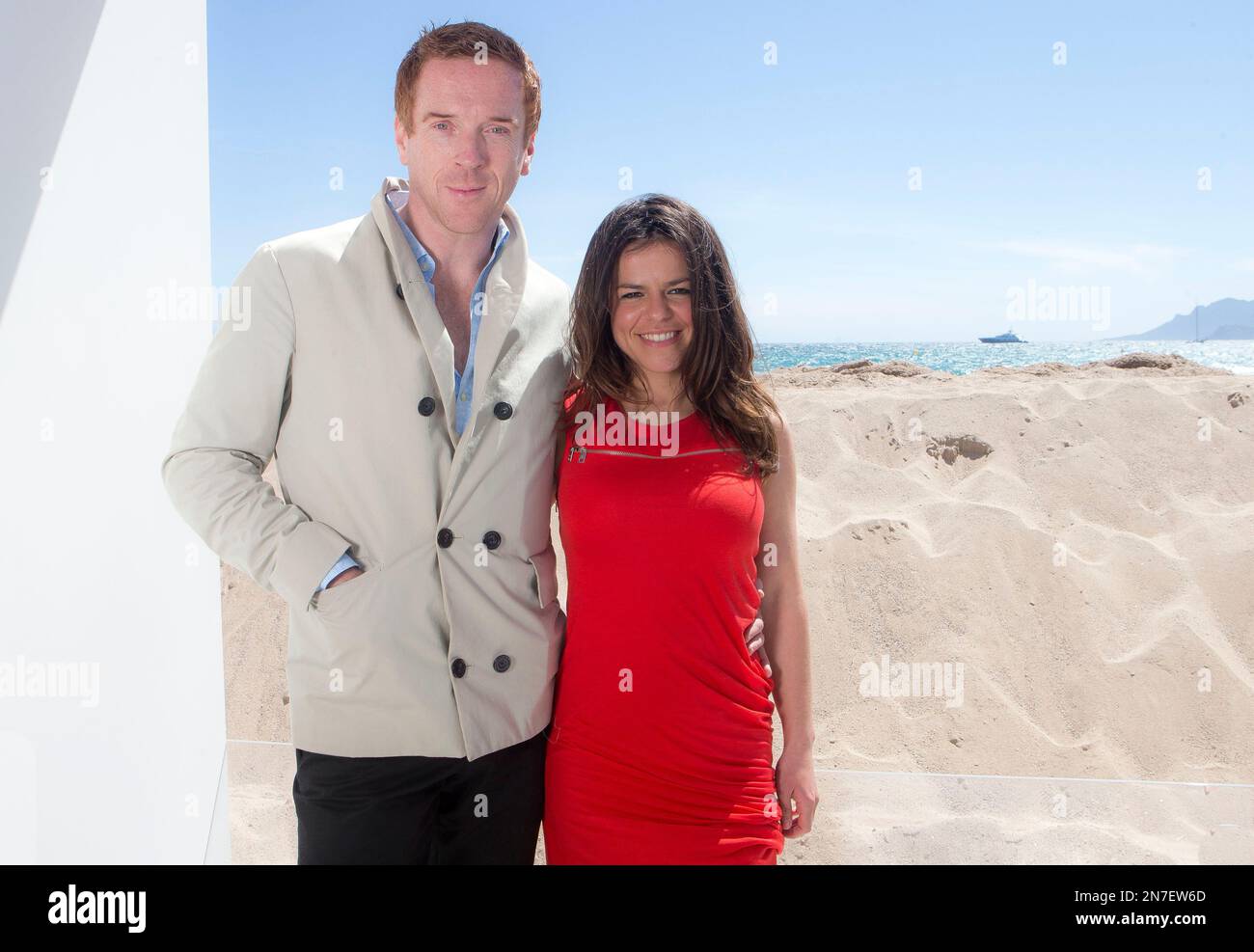 Actor Damian Lewis and director Corinna MacFralane pose for ...