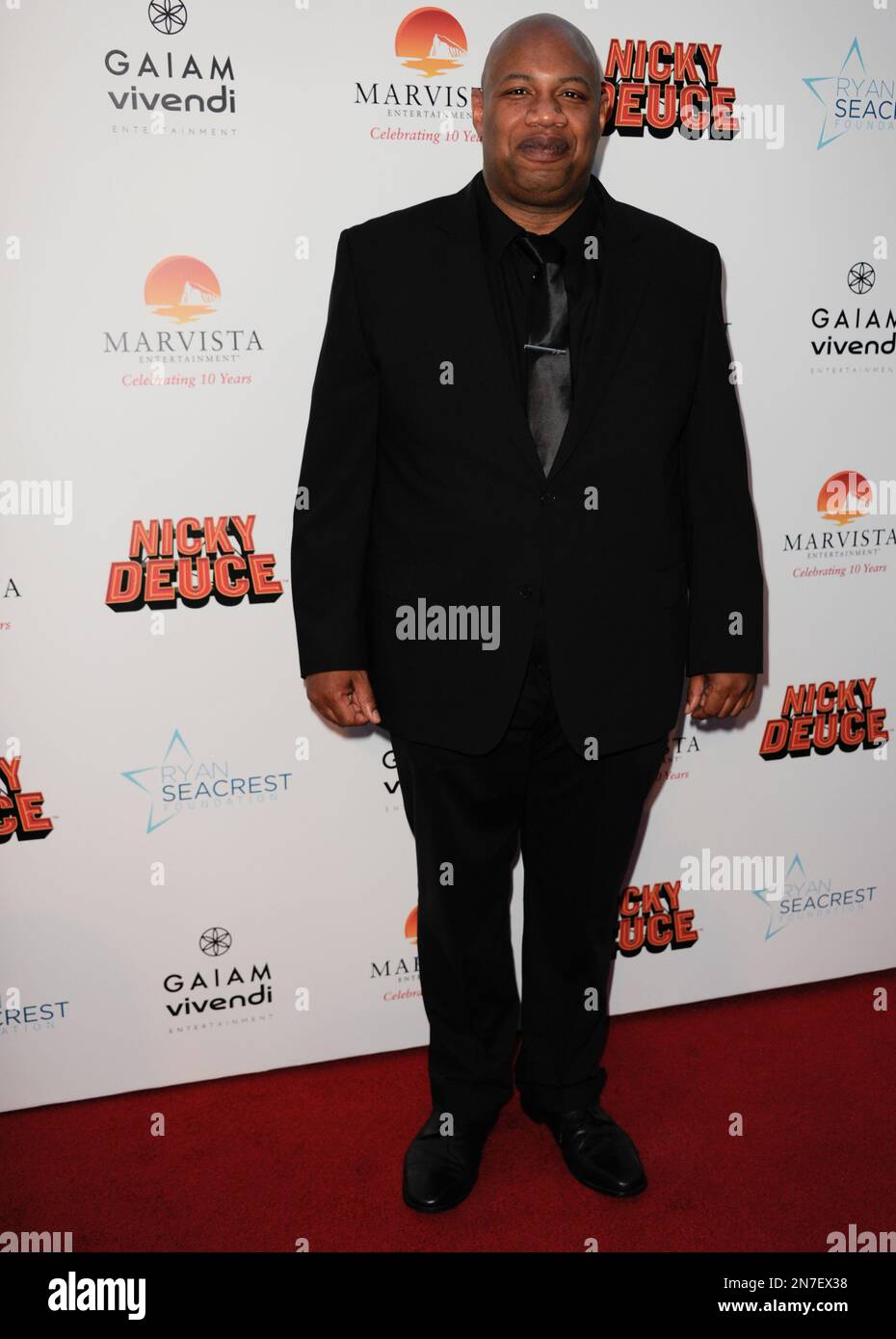 Kwasi Songui arrives at the LA premiere of "Nicky Deuce" at the ...