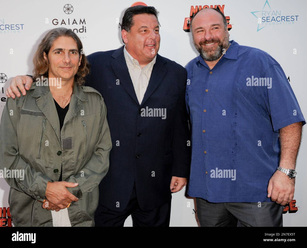 From left, Michael Imperioli, Steve Schirripa, and James Gandolfini ...
