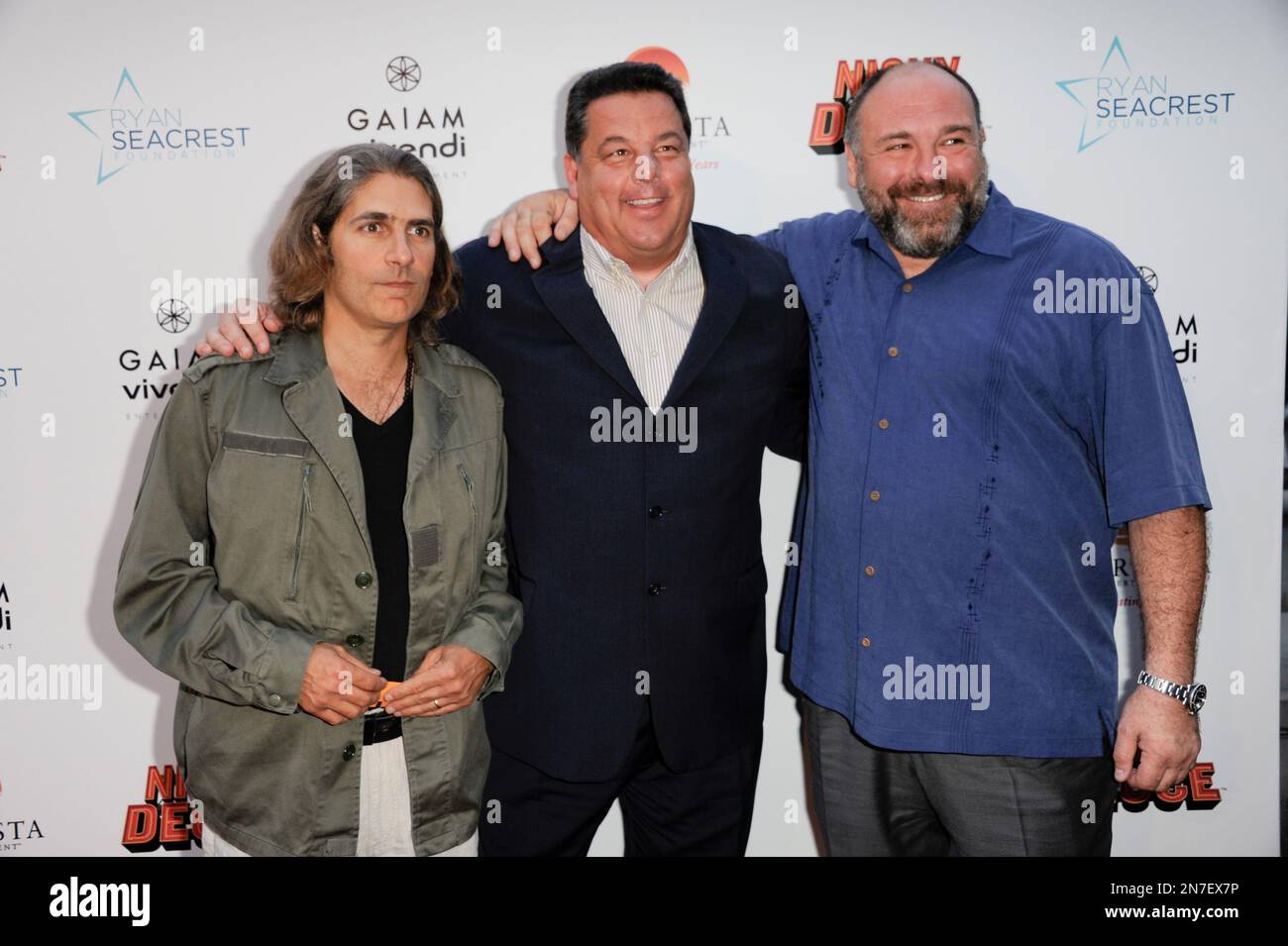 From left, Michael Imperioli, Steve Schirripa, and James Gandolfini ...