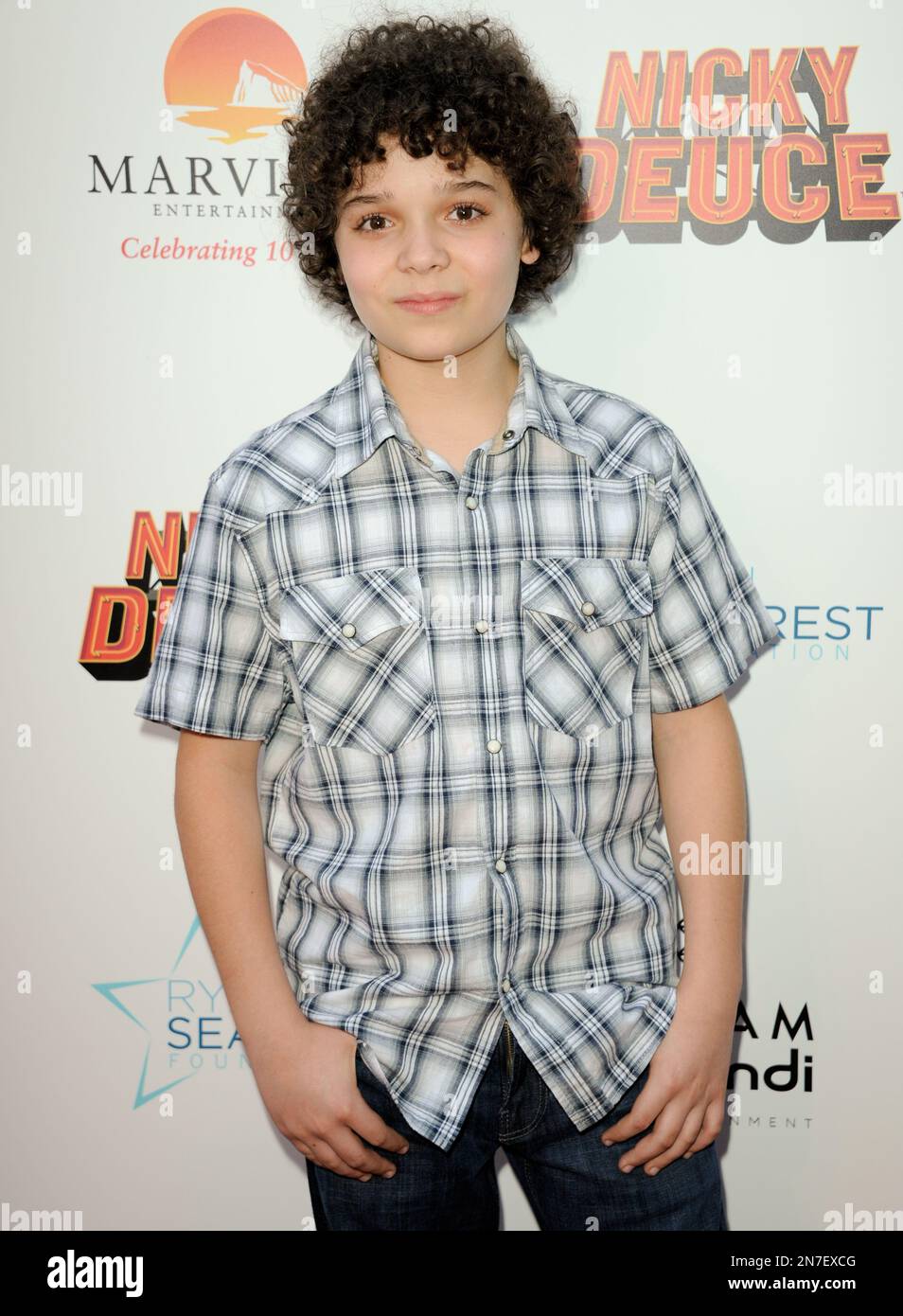 Cameron Ocasio arrives at the LA premiere of "Nicky Deuce" at the ...