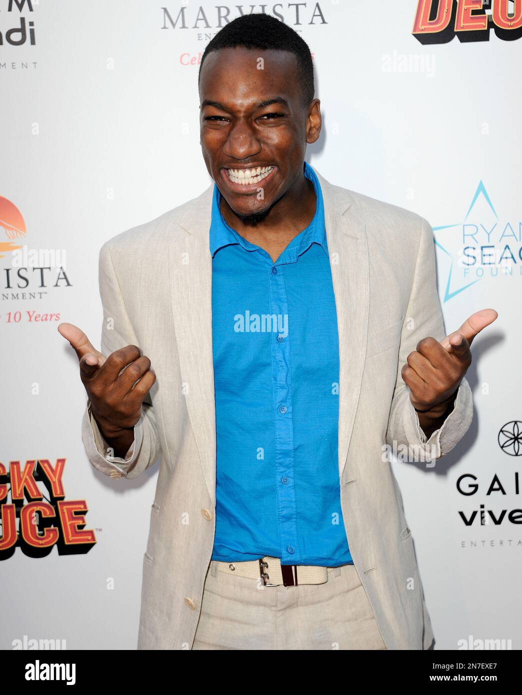 Cassius Crieghtney arrives at the LA premiere of "Nicky Deuce" at the ...