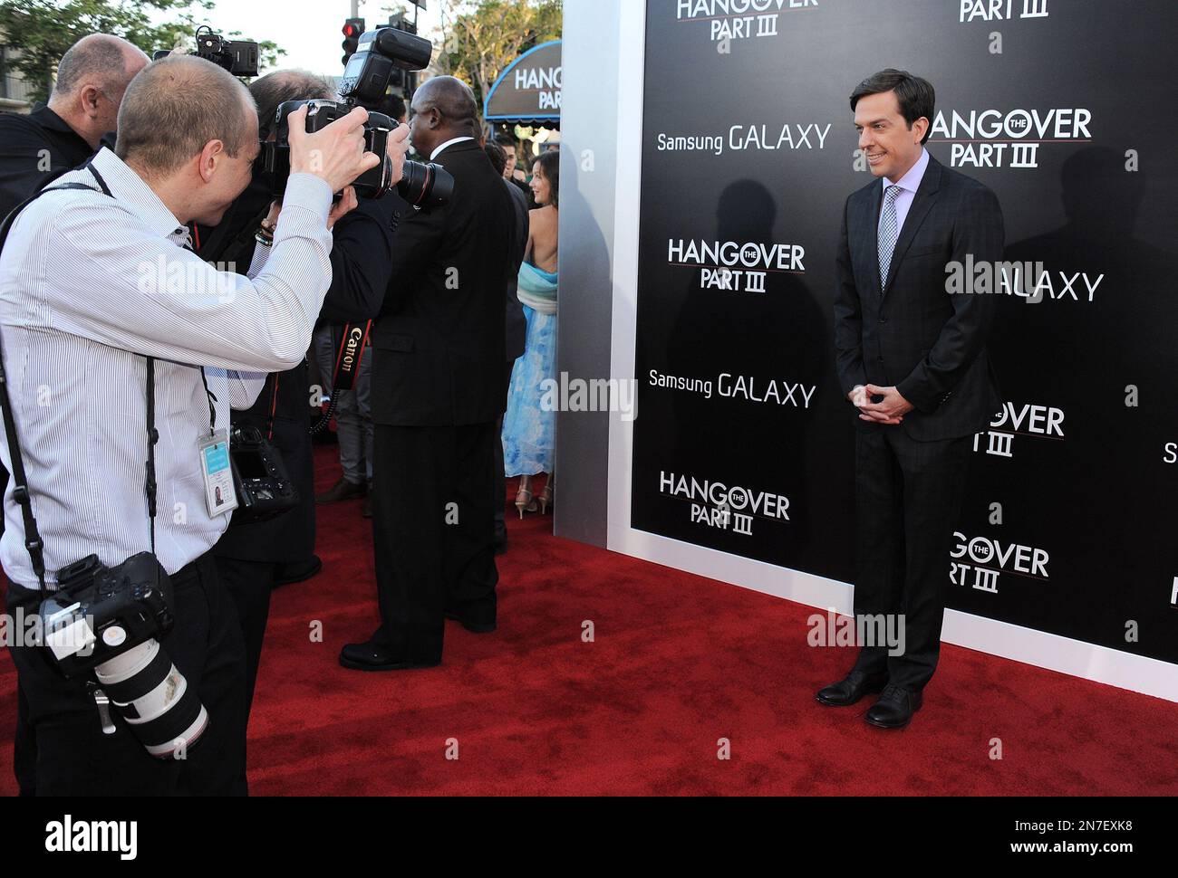 Ed Helms arrives at the LA Premiere of "The Hangover: Part III" at the ...