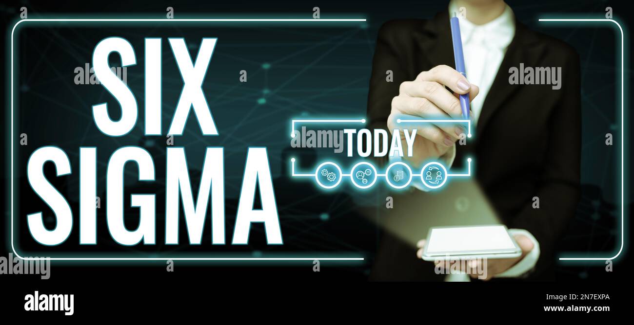 Inspiration showing sign Six Sigma. Concept meaning management ...