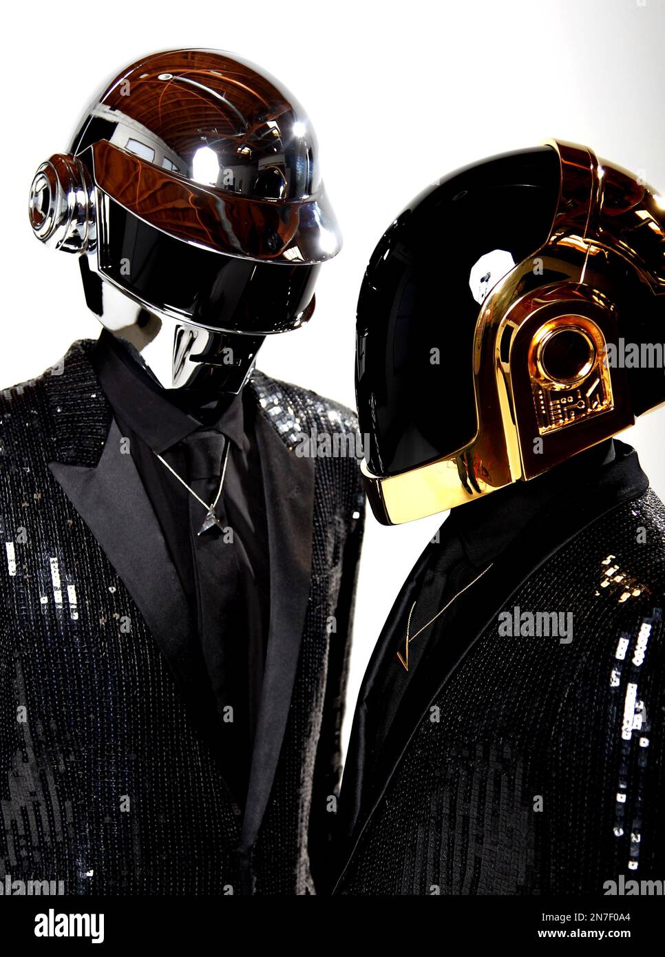 Thomas Bangalter, left, and Guy-Manuel de Homem-Christo, from the group ...
