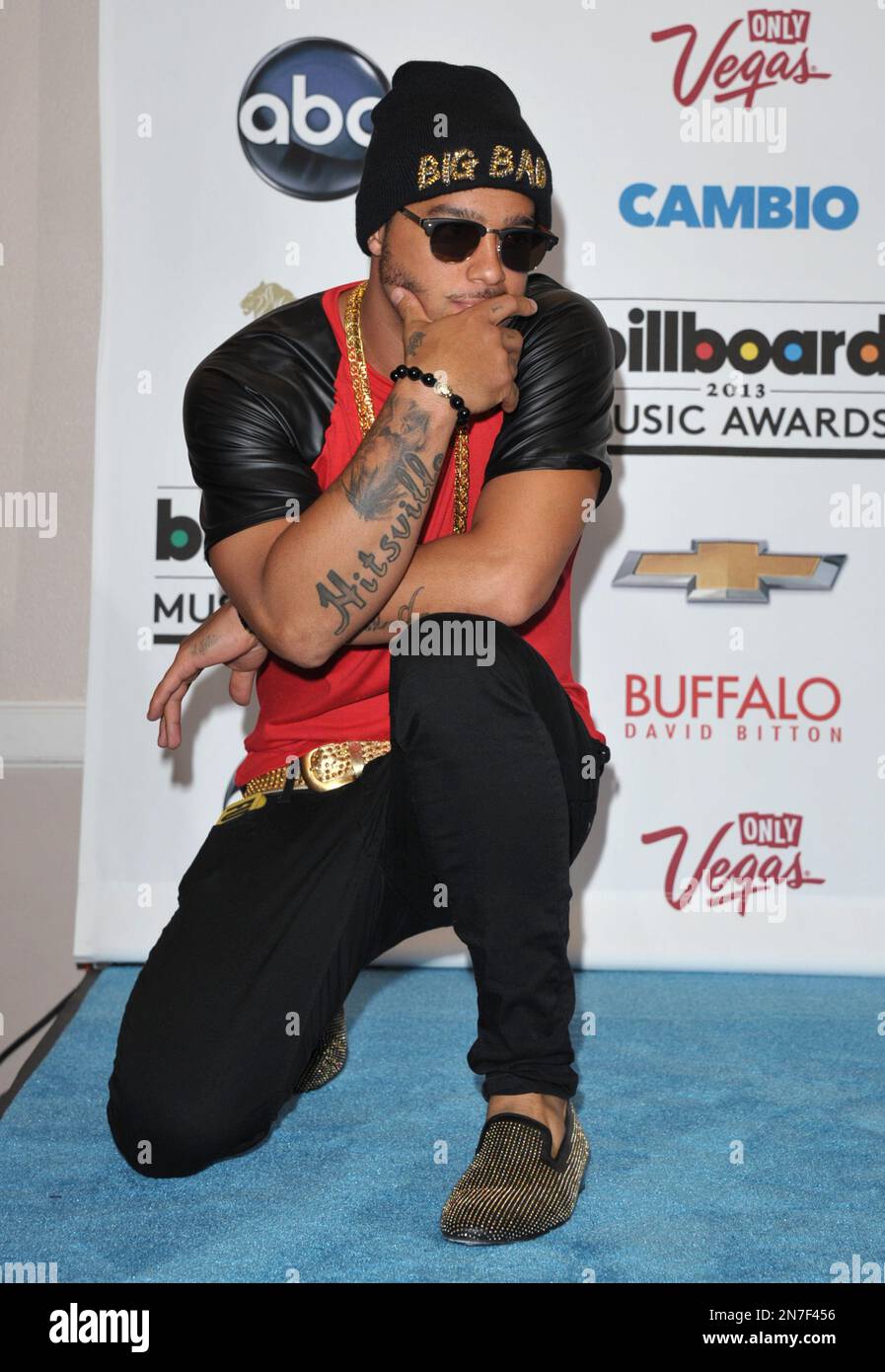 Sky Blu poses backstage at the Billboard Music Awards at the MGM Grand ...