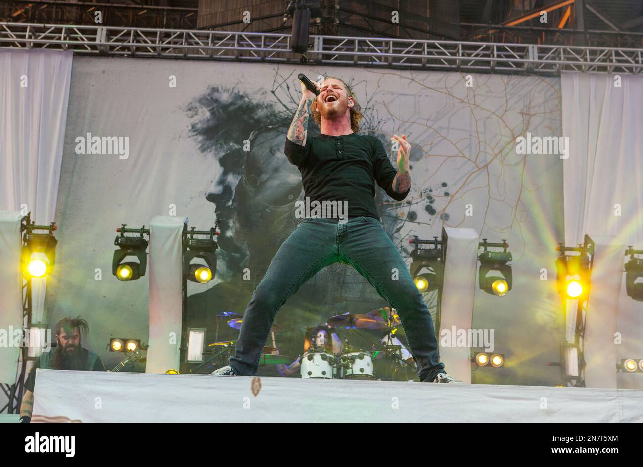 Singer Corey Taylor of Stone Sour performs at Rock on the Range on ...