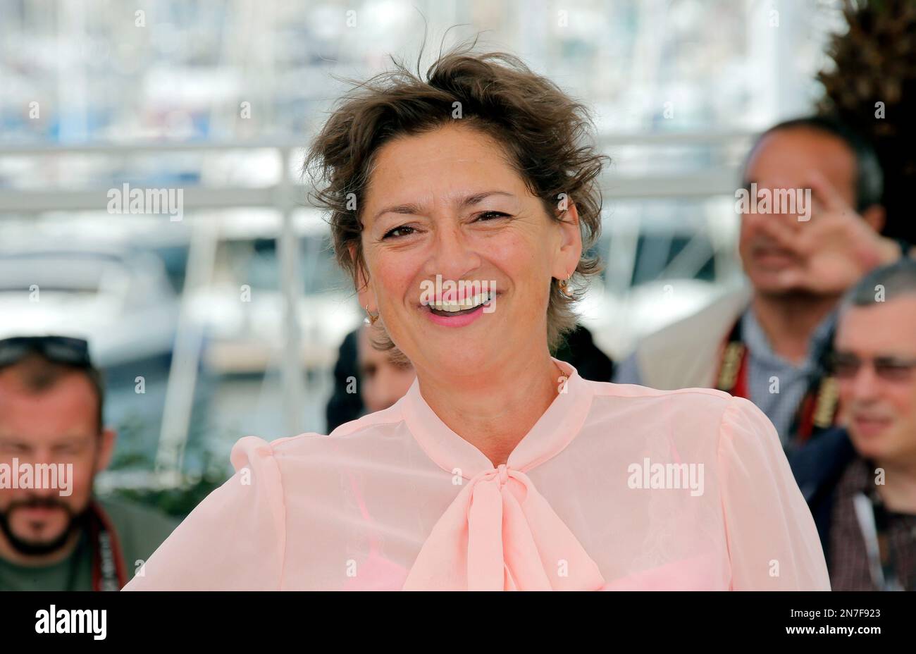 Actress Annet Malherbe poses for photographers during a photo call for ...