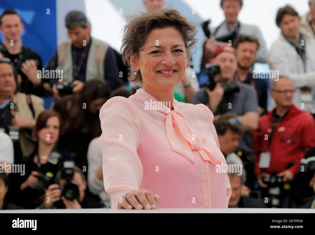 Actress Annet Malherbe poses for photographers during a photo call for ...