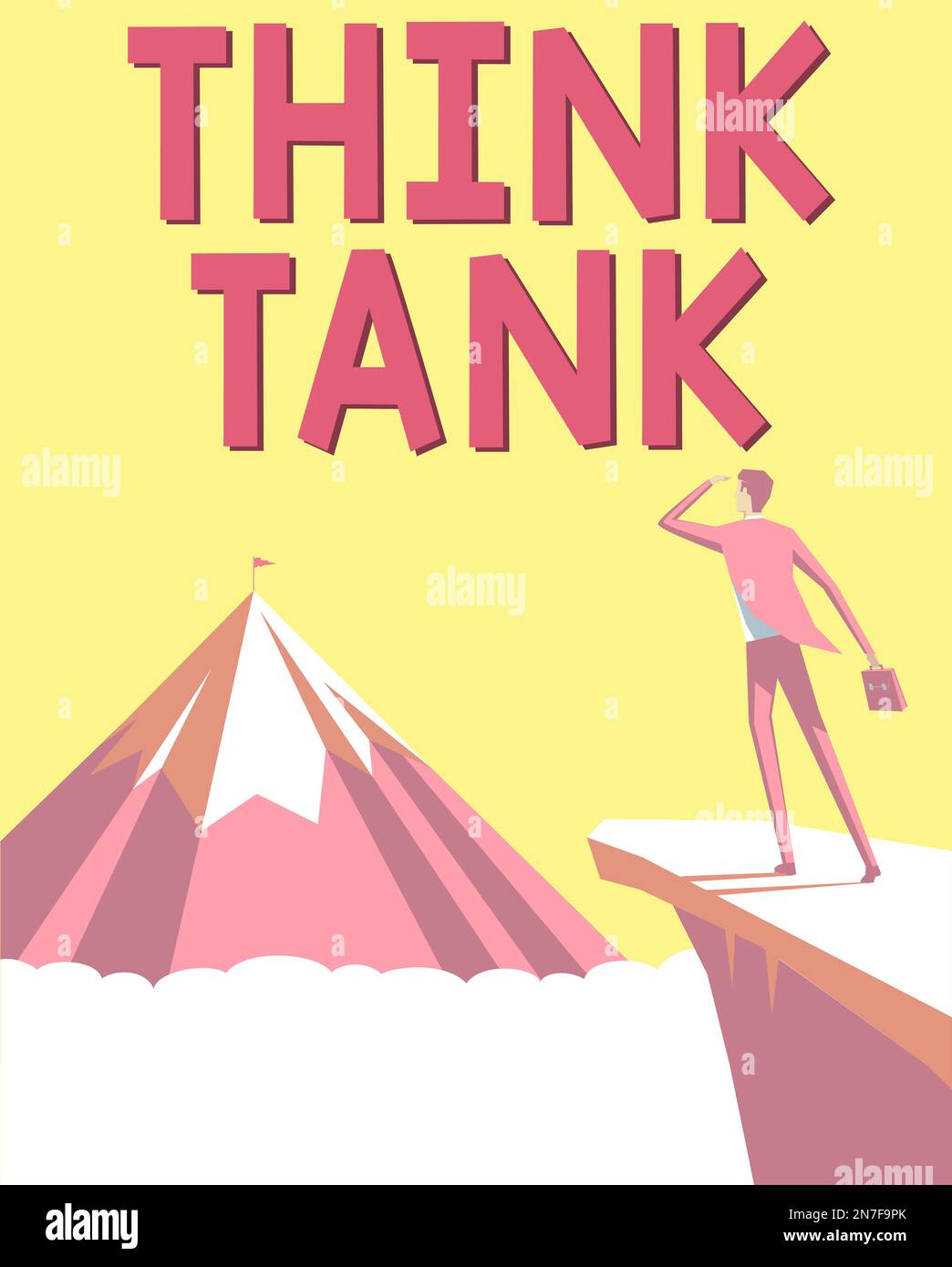 Hand writing sign Think Tank. Word for Thinking of Innovative Valuable ...