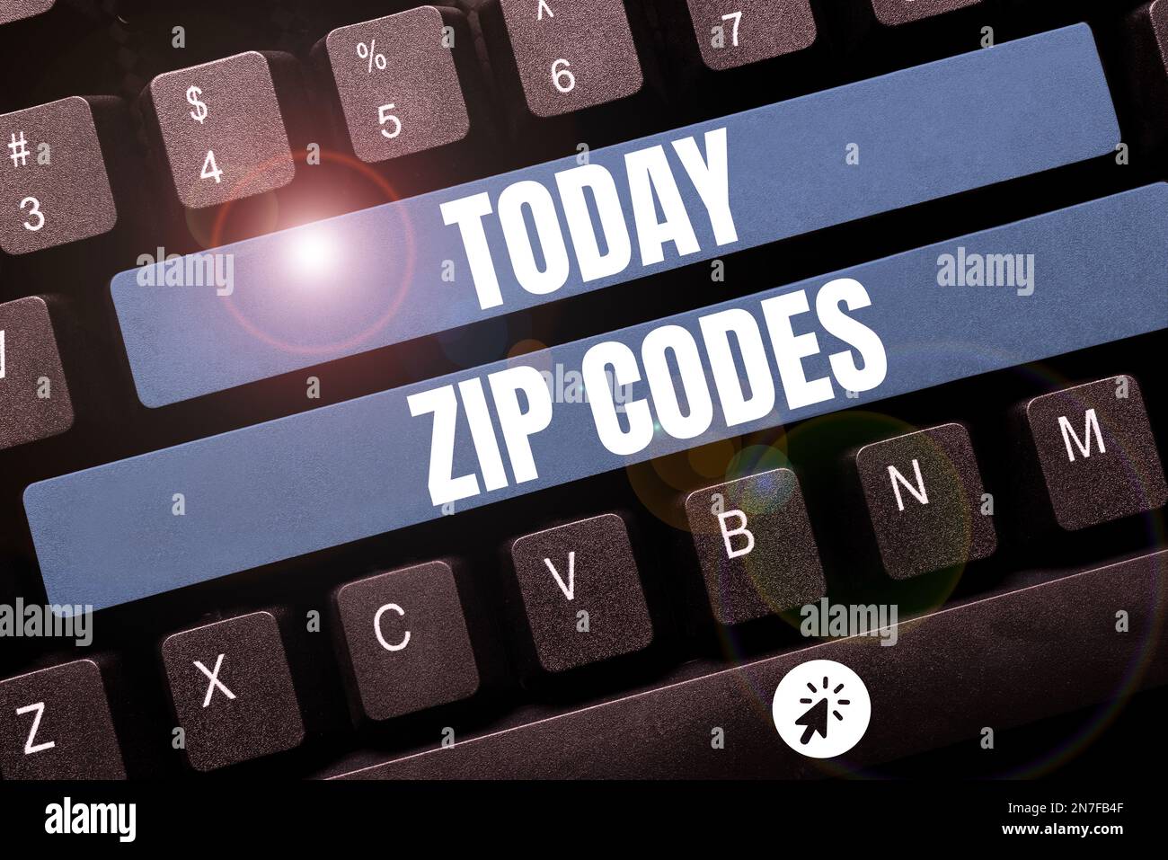Text showing inspiration Zip Codes. Internet Concept numbers added to a ...