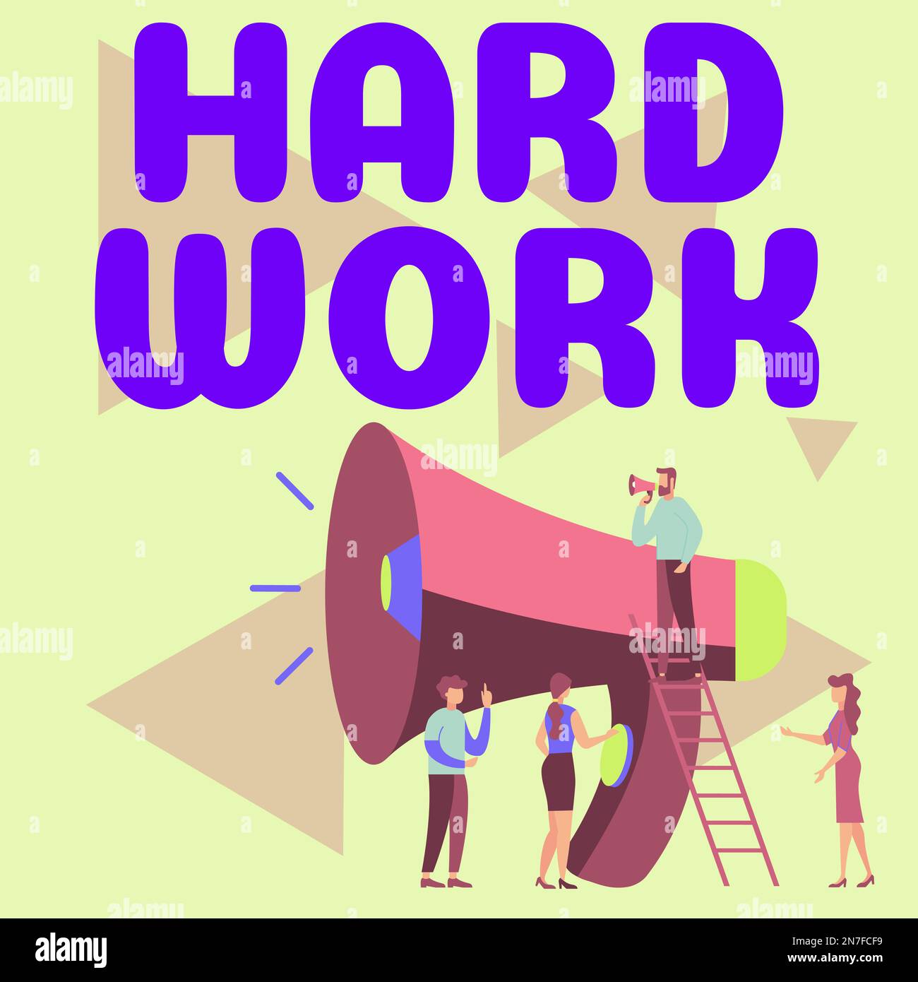 Sign displaying Hard Work. Business approach always putting a lot of ...