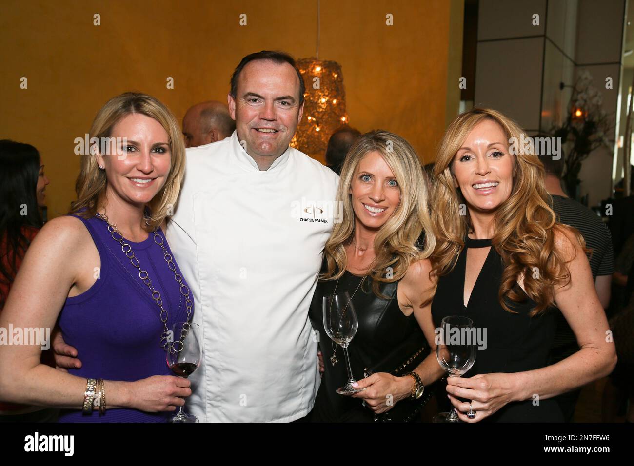 From left, Debbie Garner, Chef Charlie Palmer, Kristie Caggiano and ...