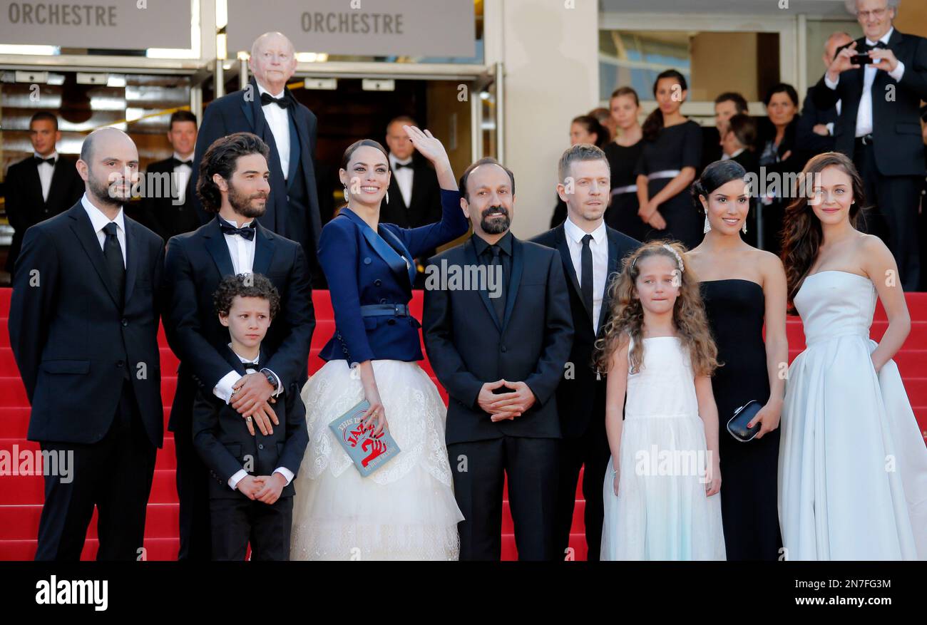 Cast members from left, Ali Mosaffa, Tahar Rahim, Elyes Aguis, Berenice ...