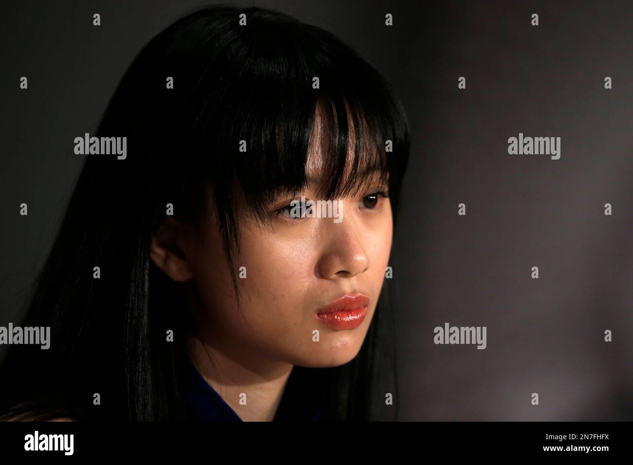 Actress Meng Li attends a press conference for A Touch of Sin at the ...