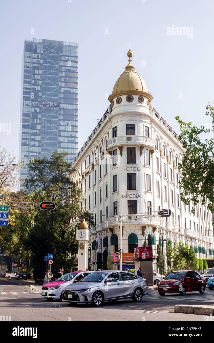 Mexico City,Avenida Paseo de la Reforma,Hotel Imperial Reforma,historic building,French Beaux ...