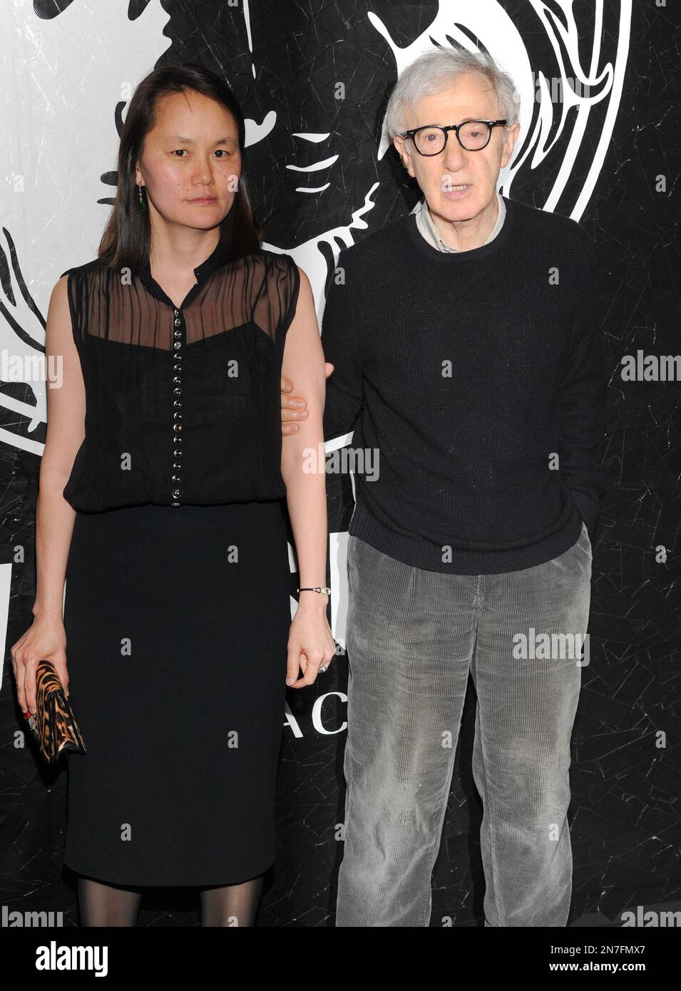 Director Woody Allen and wife Soon-Yi Previn attend the Versus Versace ...