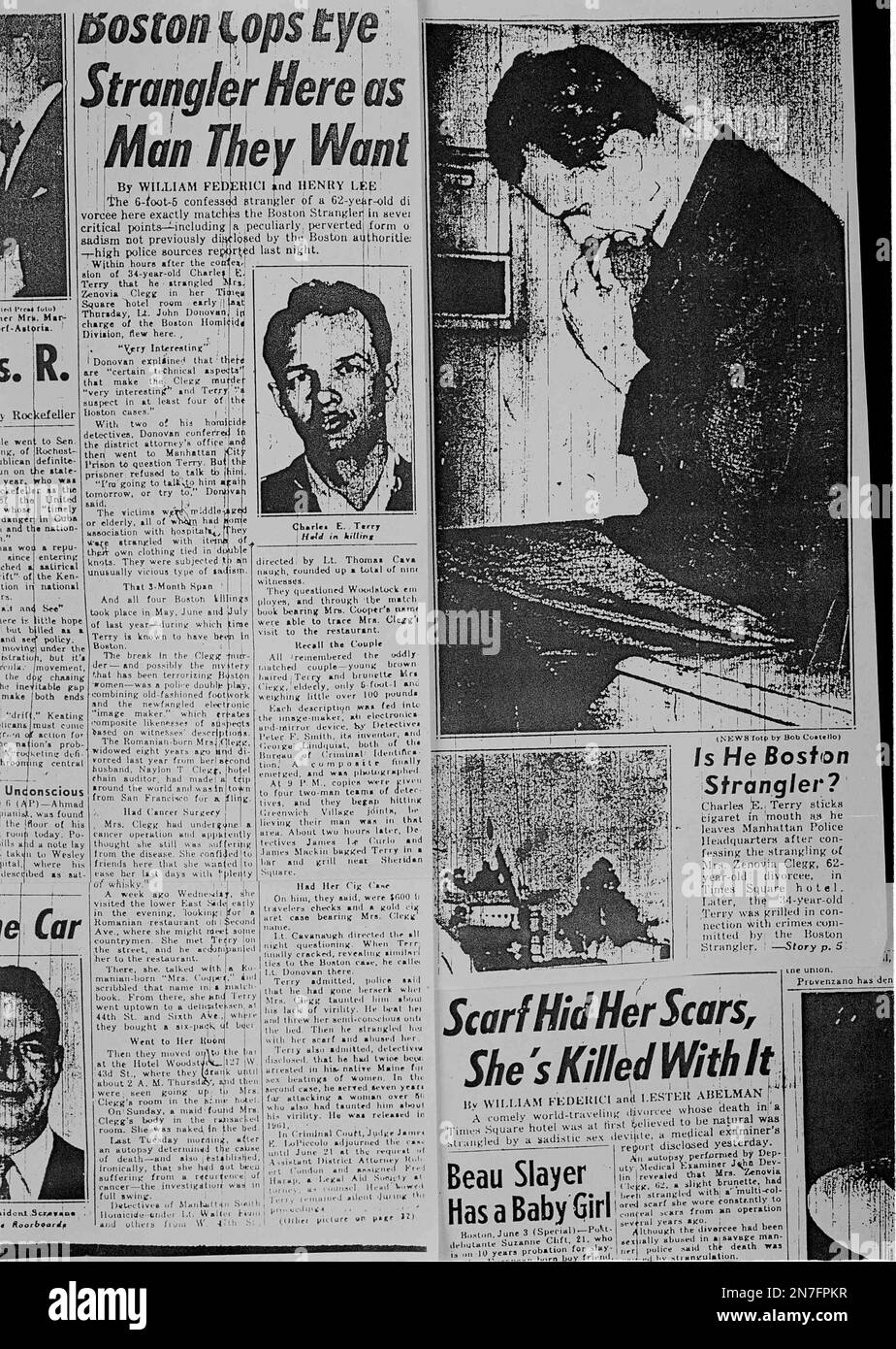 New York City newspaper headlines froom 1963 ask whether killer Charles ...
