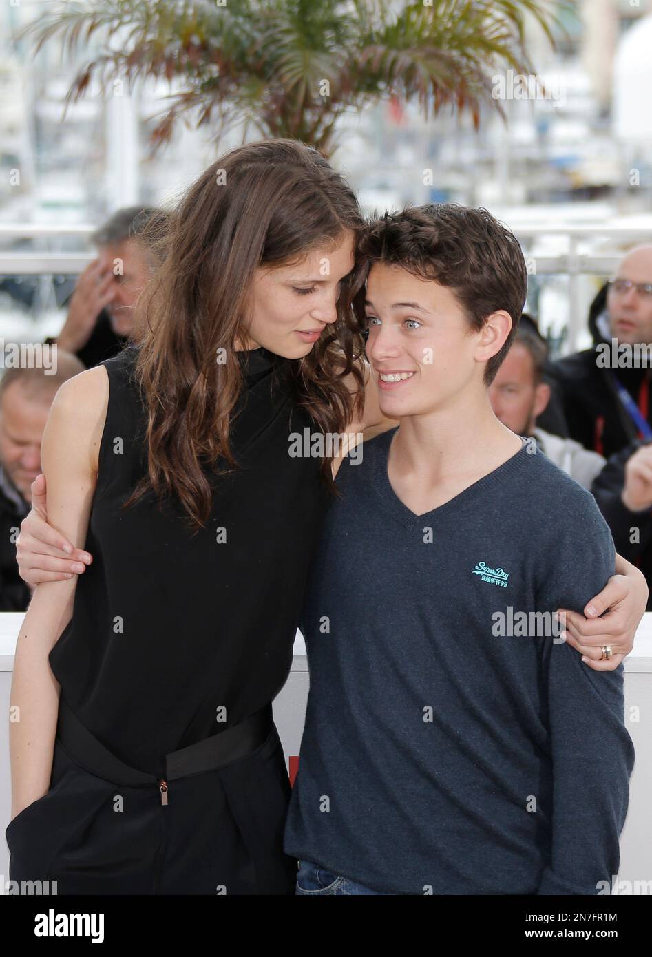Actress Marine Vacth, left, and actor Fantin Ravat poses for ...
