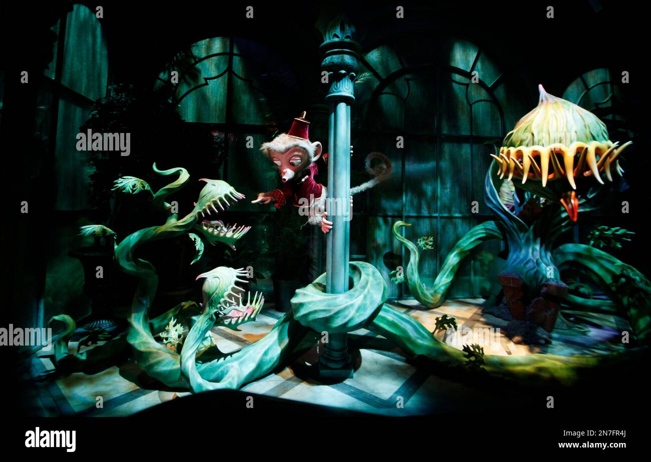 A character display is seen inside the Mystic Manor during an opening ...