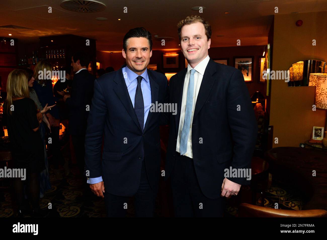Edward Taylor and Viscount Fergus Glenapp seen at Johnnie Walker Blue ...