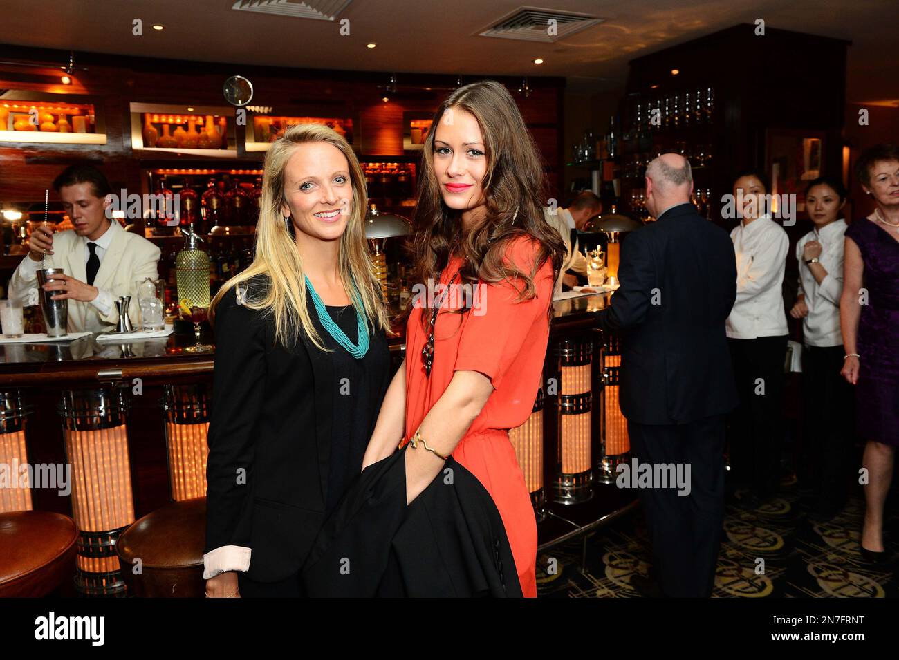 Amy Perkins and Alexandra Bowes Lyon seen at Johnnie Walker Blue Label ...