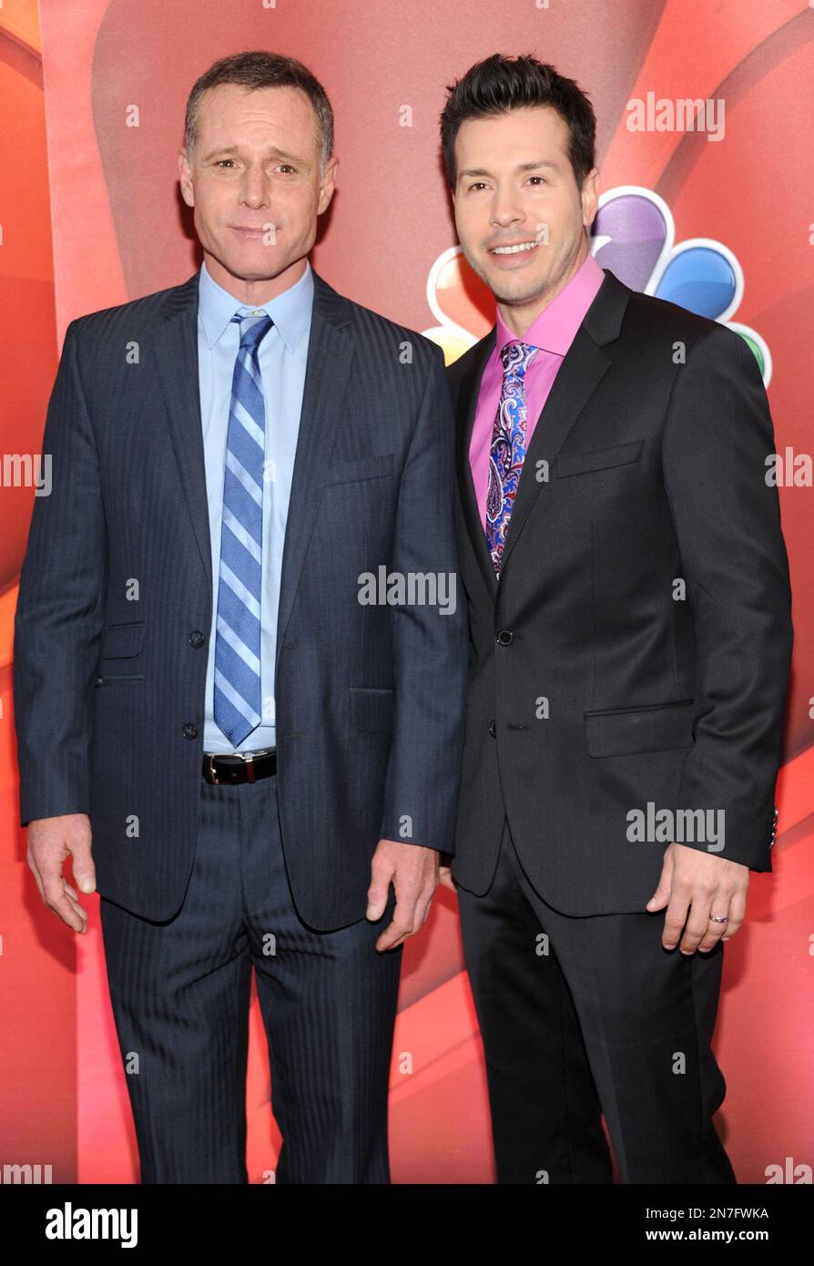 Actors Jason Beghe, left, and Jon Seda from "Chicago PD" attend the NBC ...