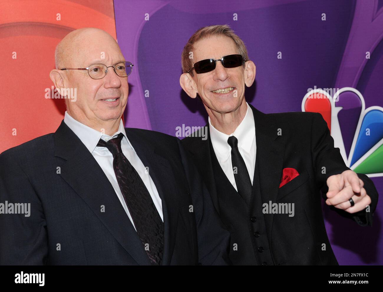 Actors Dann Florek, left, Richard Belzer from "Law & Order: SVU" attend ...