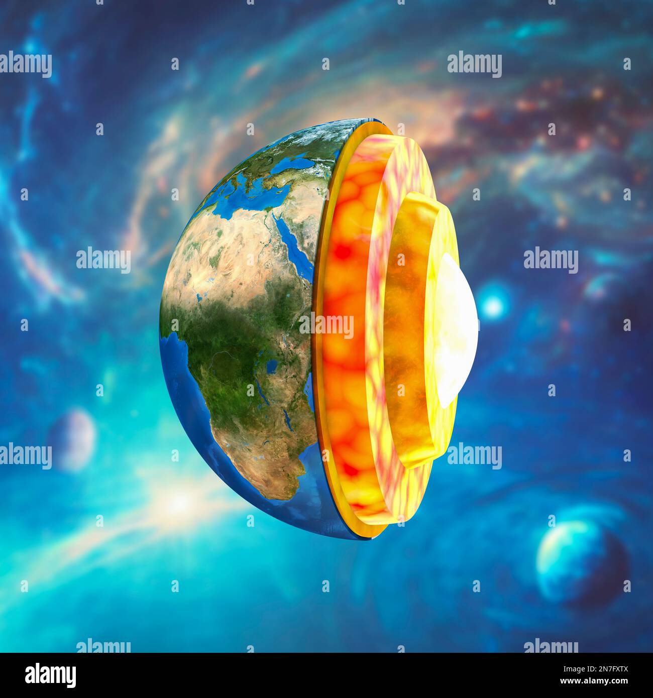 Earth's internal structure, illustration Stock Photo - Alamy Earth's internal structure, illustration Stock Photo - Alamy