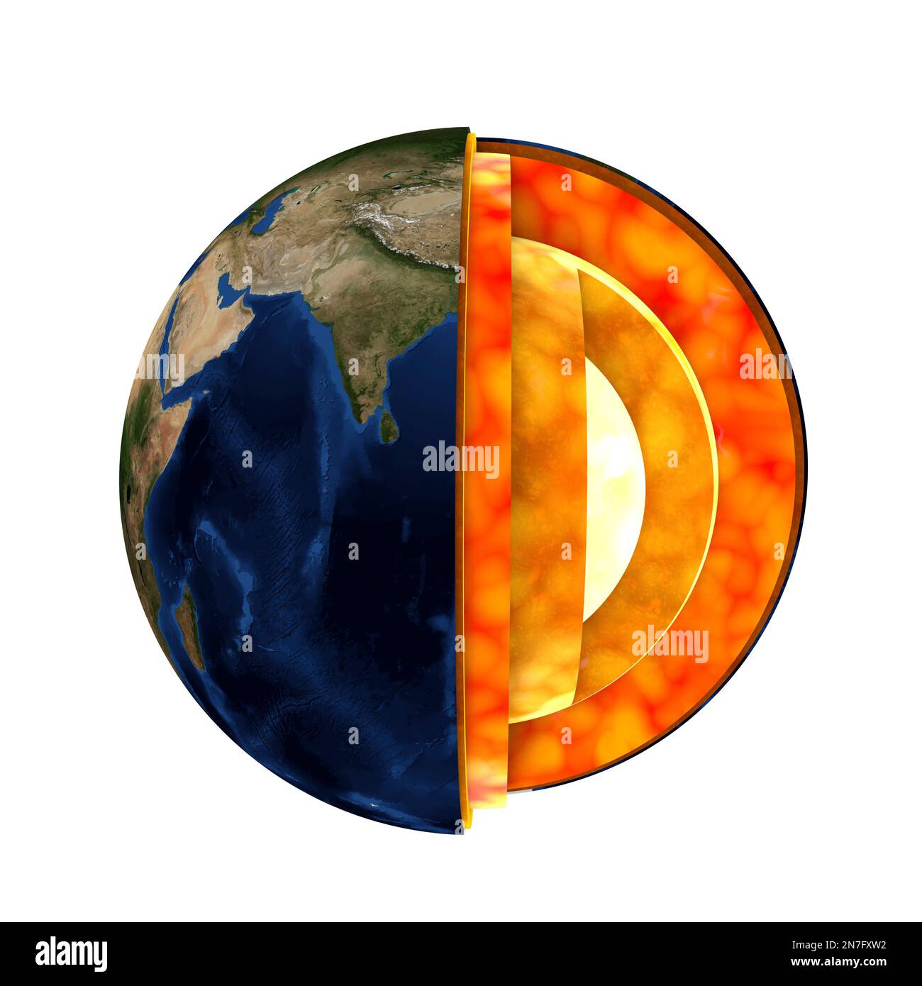 Earth's internal structure, illustration Stock Photo - Alamy Earth's internal structure, illustration Stock Photo - Alamy