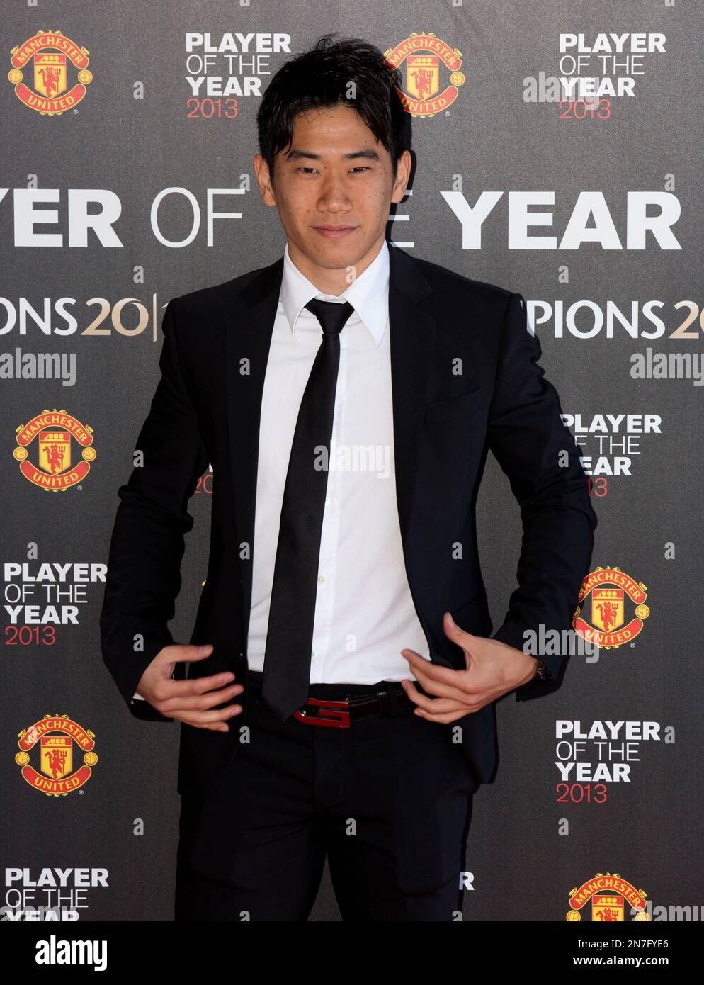 Manchester United's Shinji Kagawa arrives for the team's Player of the ...