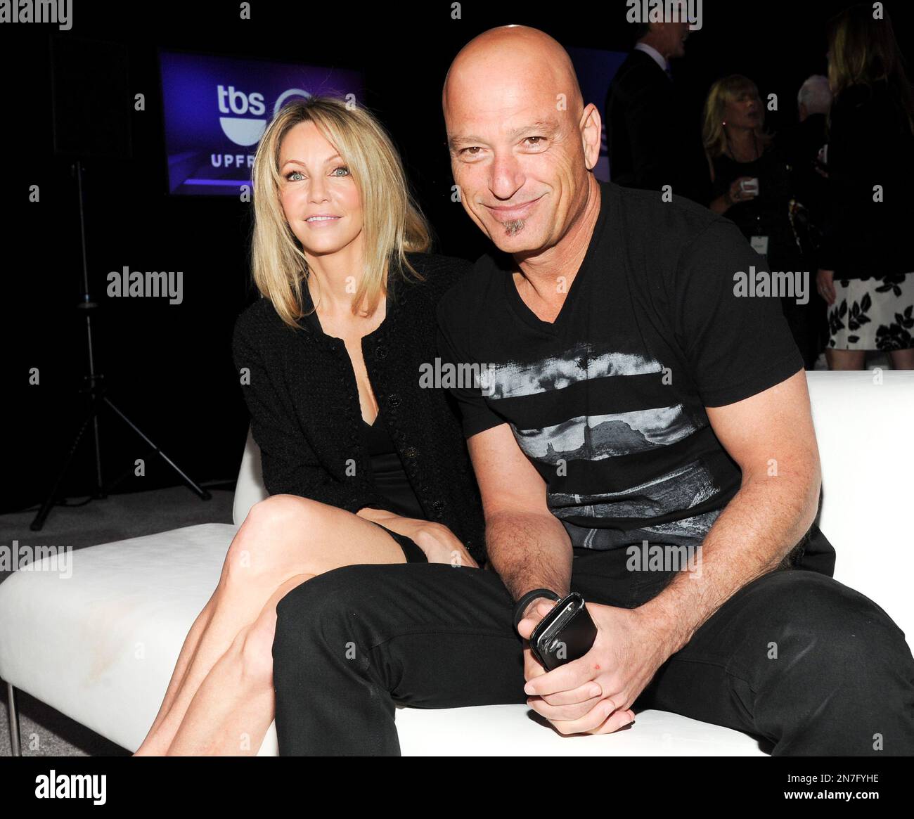 Actress Heather Locklear, left, and howie Mandel attend the TNT and TBS ...