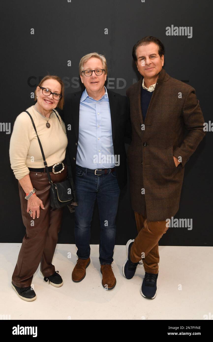 New York, USA. 10th Feb, 2023. Guest, Stephen C. Budd and actor Vincent ...