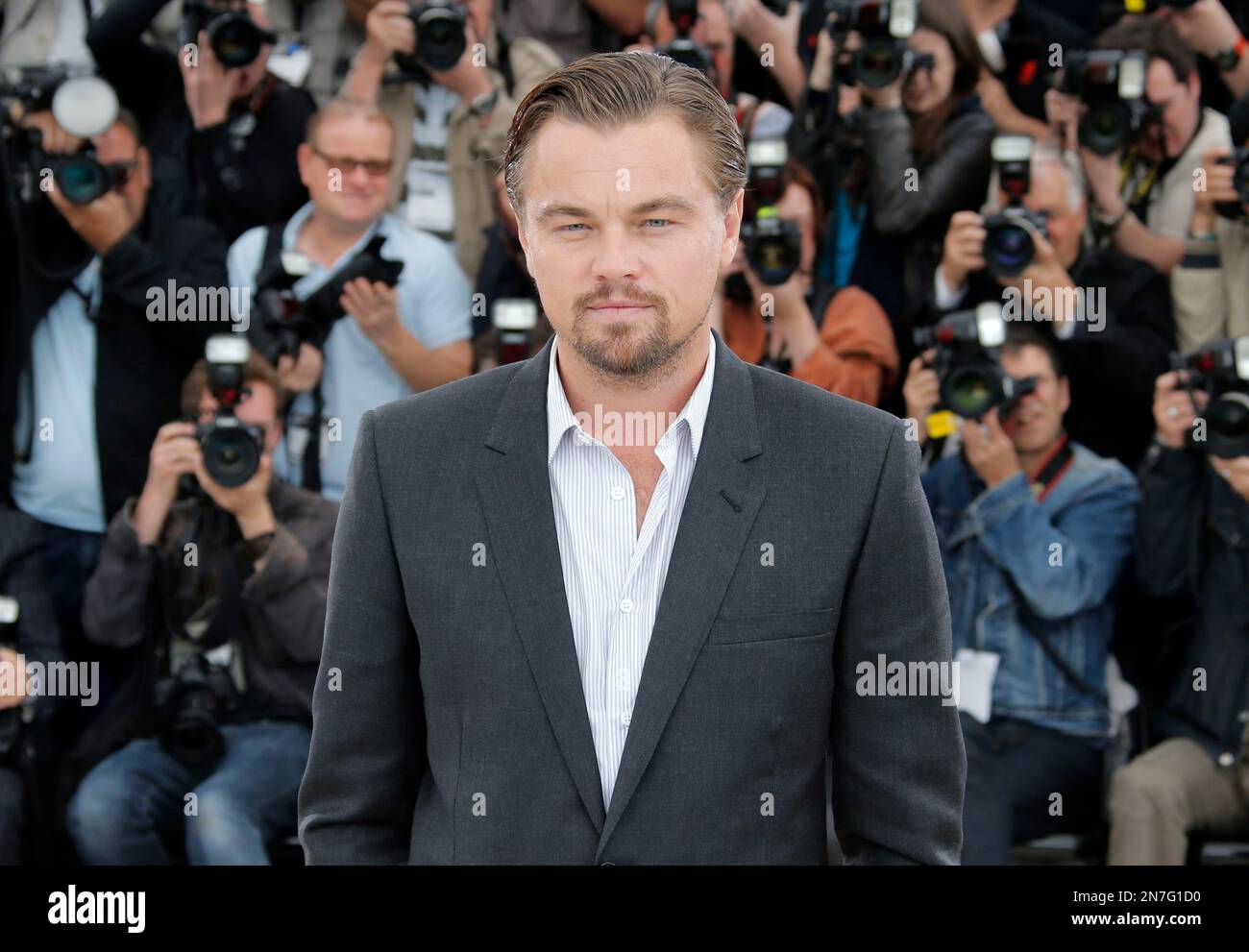 Actor Leonardo Di Caprio poses for photographers during a photo call ...